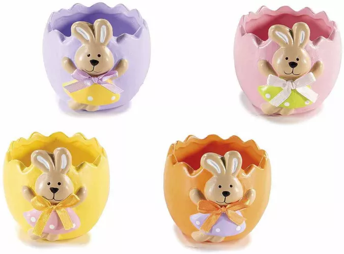Set 4 decoratiuni Paste ceramica multicolora 8x9x7.5 cm A71.50.50 - cel.ro