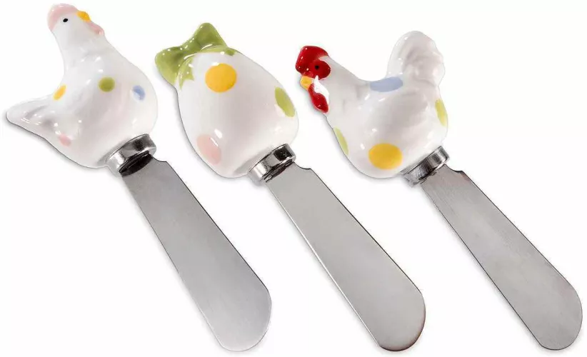 Set 6 cutite decor Paste 10.5x4 cm A71.50.86 - cel.ro