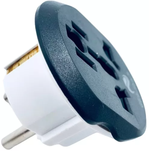 Adaptor de priza UE Universal Culoare - alb/negru