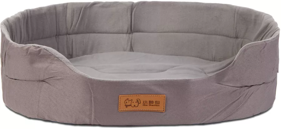 Pat pentru caini - 100 x 68 x 15 cm - gri 5999117012332 - cel.ro