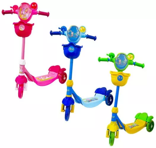 Trotineta cu desene cadru metal acces. plastic 72 cm RB3636 - cel.ro