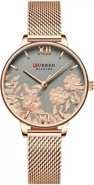 Ceas femei Curren Auriu Floral Quartz Analog Elegant 9065-2 - cel.ro