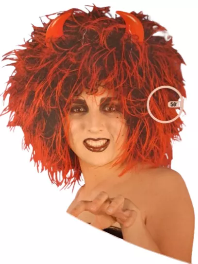 Peruca si cornite de dracusor pentru adulti 8300230051684 - cel.ro