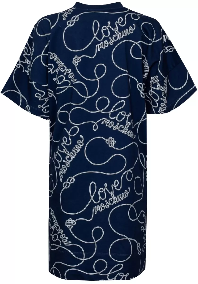 Rochie-tricou dama Love Moschino W5D2200 XS INTL Albastru alse ...