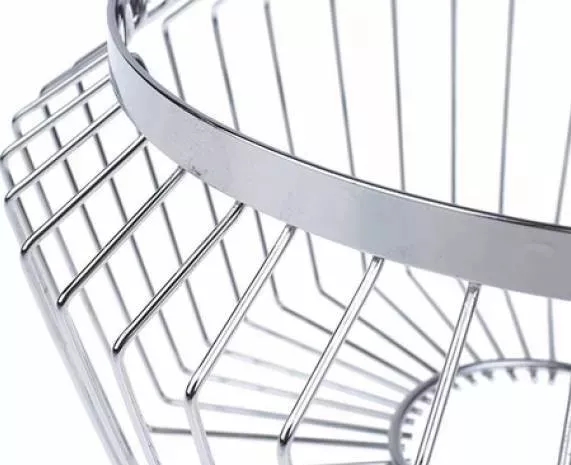 Cos metalic decorativ pentru fructe Kinghoff diametru 25 cm KH-4118 ...