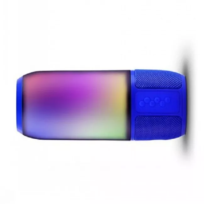 Boxa Bluetooth Portabila Iluminata 2x3W - Albastru pjf6_225768055