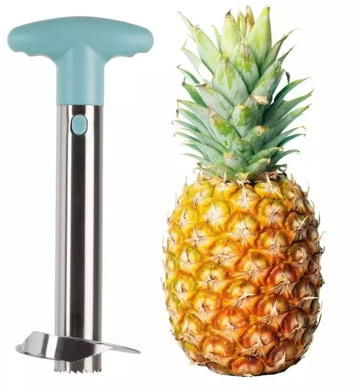 Aparat manual EDAR pentru Curatat si Feliat Ananas Inox Maner Plastic ...