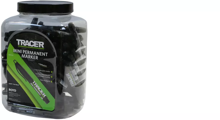 Set 100 Markere Permanente Mini Negre TRACER - Ideal pentru DIY si ...