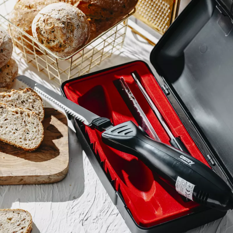 Cutit electric Camry CR 4513 200W otel inoxidabil 2 lame negru dibq ...