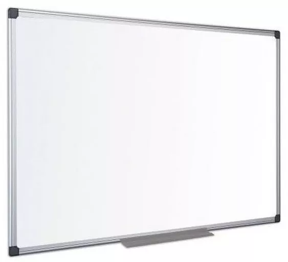 Tabla alba magnetica whiteboard rama aluminiu 120x90 cm KB-12090 - cel.ro