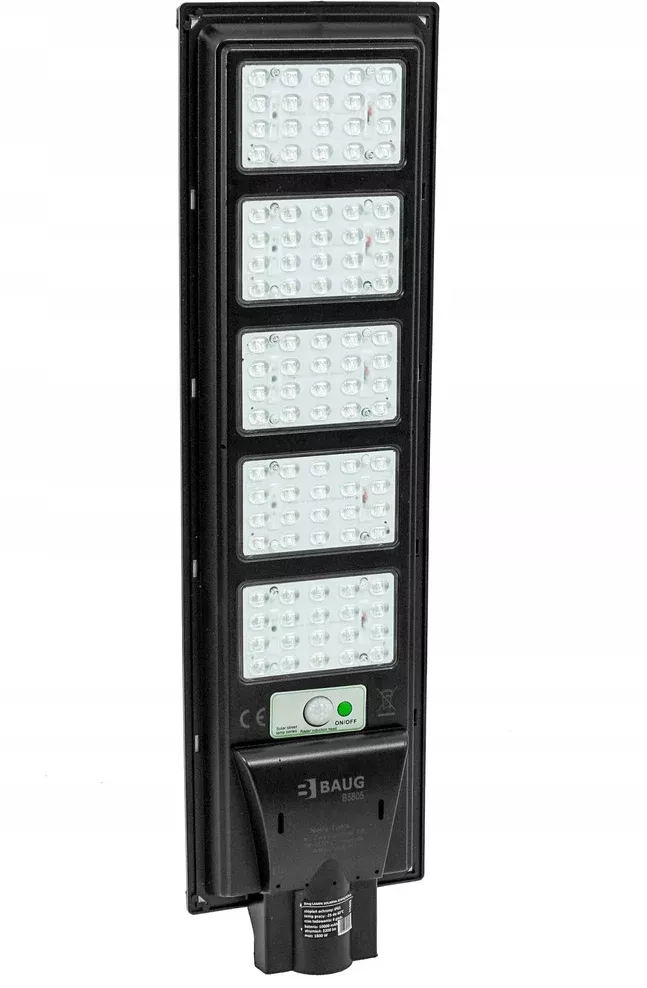 Lampa LED solara exterior 1800W cu senzor telecomanda baterie 10Ah ...