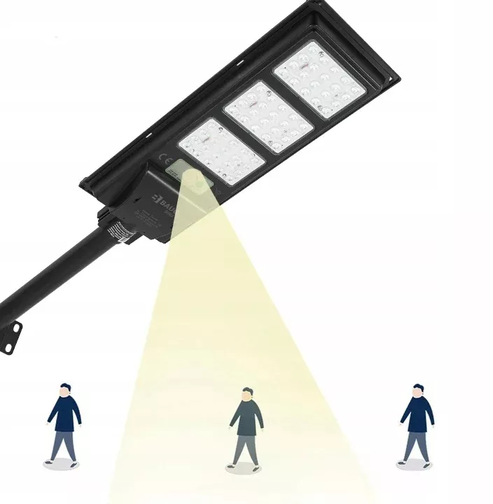 Lampa LED solara exterior 800W cu senzor telecomanda baterie 6Ah ...