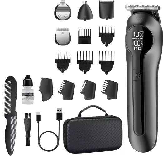 Masina de tuns si aparat de ras HexaCut Trimmer Multifunctional 6 in 1 ...