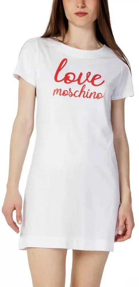 Rochie-tricou dama Love Moschino W592927 Alb XL INTL s51j_953240585 ...