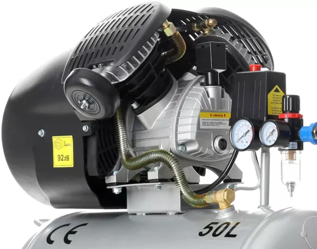 Compresor aer comprimat 50L 530L/min 2 pistoane 8bar + dezumidificator ...