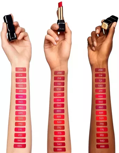 Ruj de buze cu finisaj mat si de lunga durata Guerlain Kisskiss 775 ...