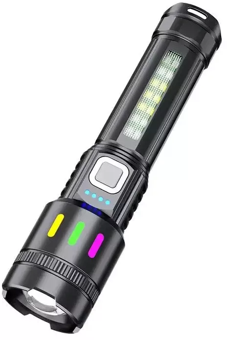 Lanterna LED cu zoom afisaj digital reincarcabila 1000 lm Set - 1 buc L ...