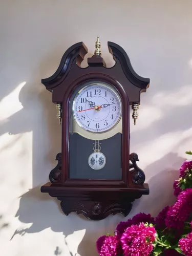 Ceas de perete rustic wenge 40 cm 4406 - cel.ro