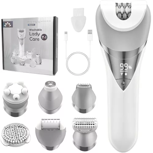 Epilator Umed si Uscat Damar 7 in 1 Pentru Femei si Barbati Fata Corp ...