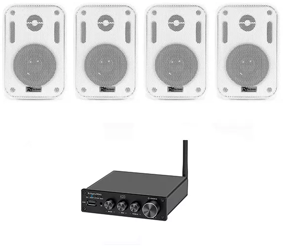 Set sonorizare 4 boxe terasa cu amplificator BT 60147 - cel.ro