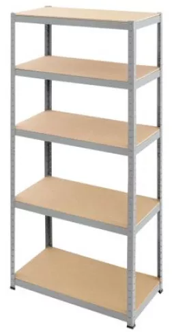 Raft metalic 5 polite MDF STRATEGIC 150x70x30 cm 200 kg polita montaj ...