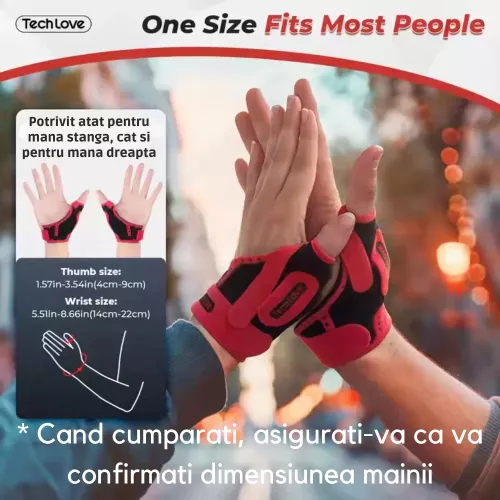 Orteza de Incheietura Mana si Deget mare cu Atela Reglabila pentru ...