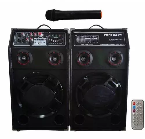 Set Boxe Profesionale Klausstech Cu Microfon Wireless Inclus ...