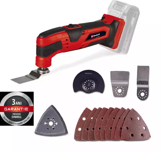 Unealta multifunctionala fara fir Einhell TC-MG 18 Li-Solo + accesorii ...