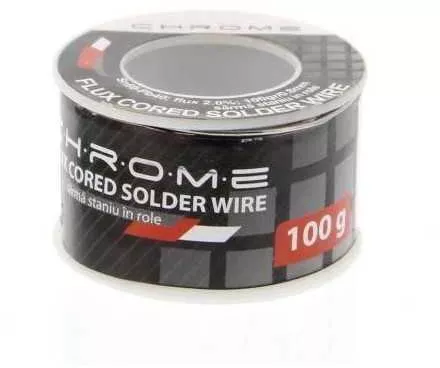 Fludor 100gr 0.8mm SN60 PB40 Flux 2 Chrome TIN-100GR/0.8MM-CHR - cel.ro