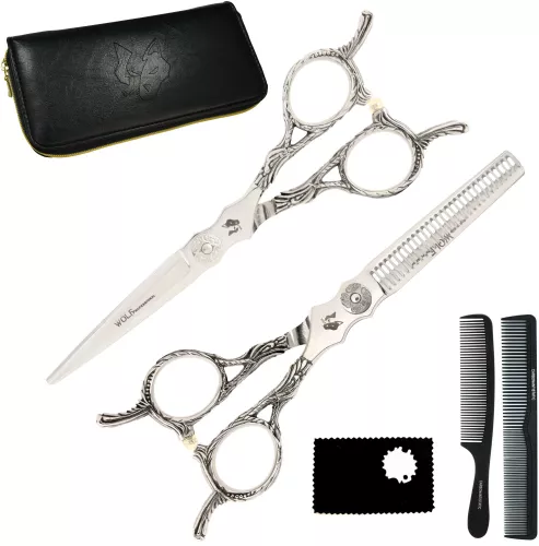 Foarfecile si degajatoarele de tuns WOLF pentru taierea parului 5 5 ...