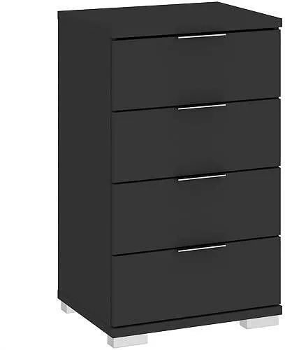 Comoda Sani Praga 4S 46 x 42 x 79 cm Neagra mmrt_252987237 - cel.ro