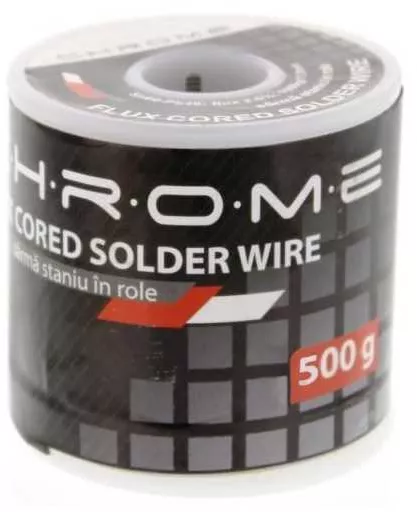 Fludor 500gr 1mm Sn60 Pb40 flux 2 Chrome TIN-500GR/1.0MM-CHR - cel.ro