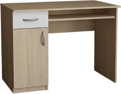 Birou model B 40 100x60x75 cm Stejar sonoma si Alb 6imo_252987246 - cel.ro