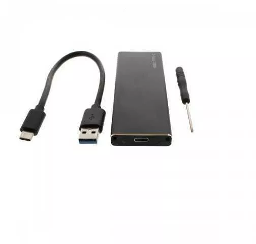 Carcasa SSD M2 SATA USB 3.1 negru cablu USB Type C inclus - cel.ro