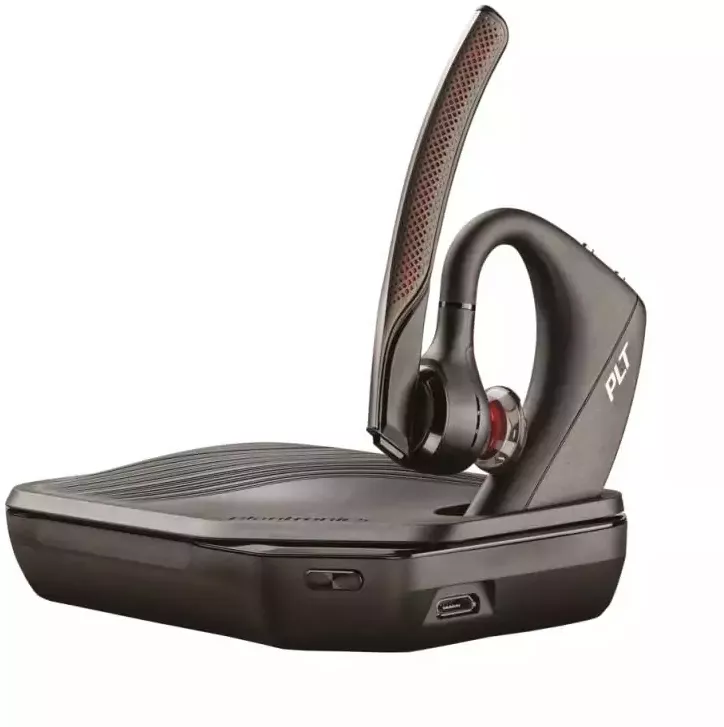 Casca cu microfon wireless HP Plantronics Poly Voyager 5200 UC receiver ...