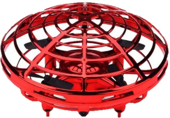 Mini drona OZN disc zburator interactiv cu senzori infrarosu lumina led ...