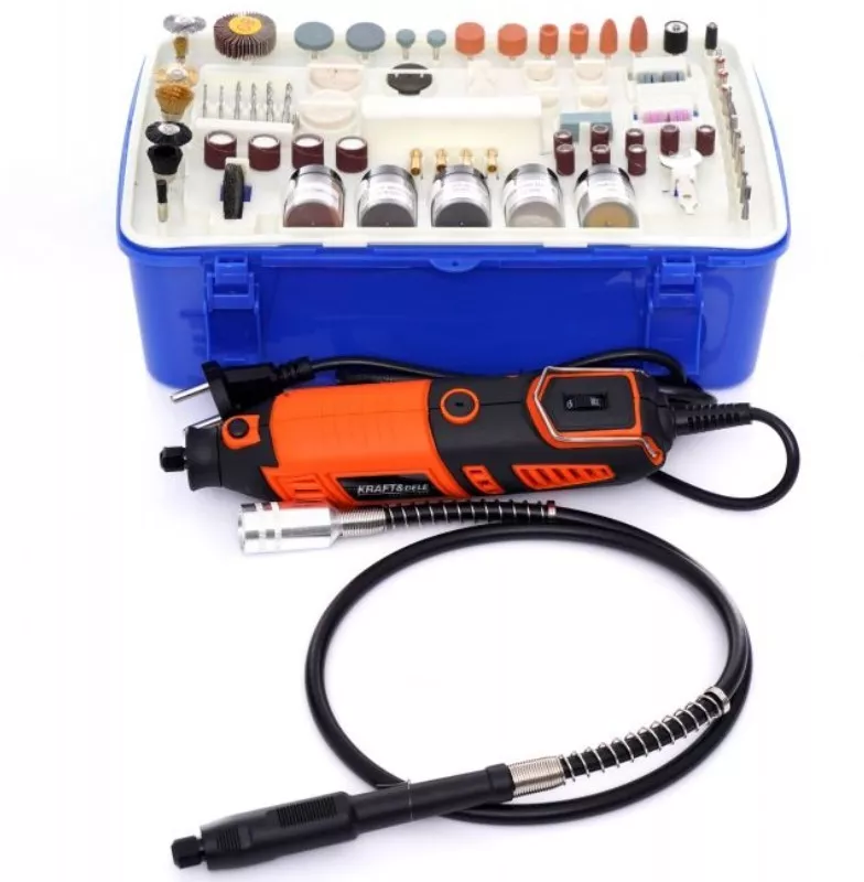 Mini freza electrica Kraft&Dele 218 piese 230V 270W 35000 rpm 9nxk ...