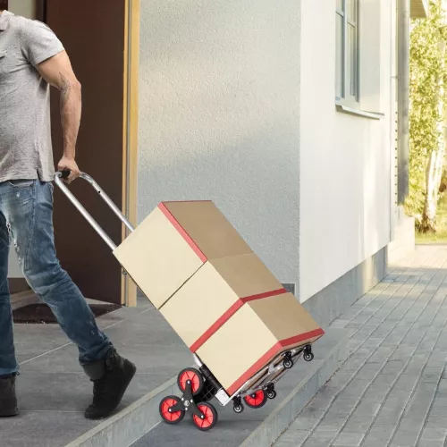 Carucior tip liza pentru scari cu 10 roti Pliabil maxim 118 kg Inaltime ...