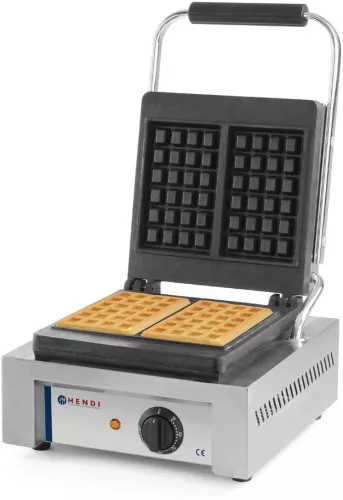 Aparat preparare vafe/waffles profesional Hendi 1500W suprafata gatire ...