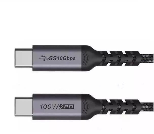 Cablu USB-C tata la USB-C tata 1m 100W 3.1 20V 5A 10Gbps 028-218 - cel.ro