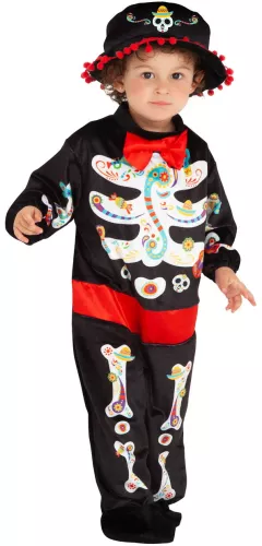 Costum de carnaval - Schelet Ziua Mortilor S8528