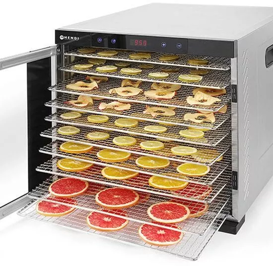 Deshidrator alimente Hendi Profi Line 1000 W 10 tavi Temperatura ...