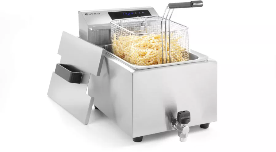 Friteuza MasterCook cu robinet scurgere - 8 lt 207369 - cel.ro