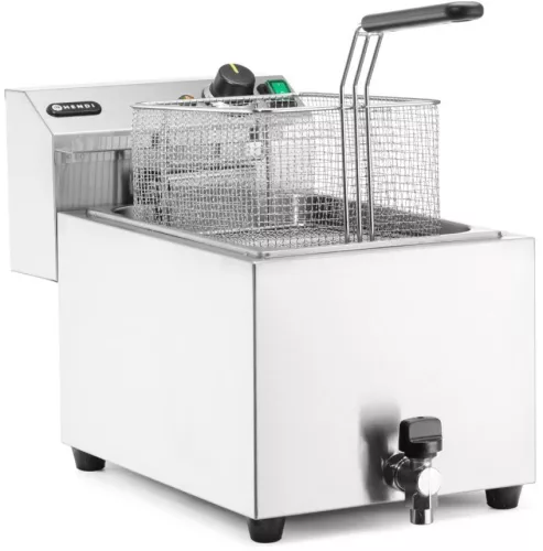Friteuza XL Profi Line cu robinet de scurgere 10L 400V / 6600W 302x687x H 375 - cel.ro