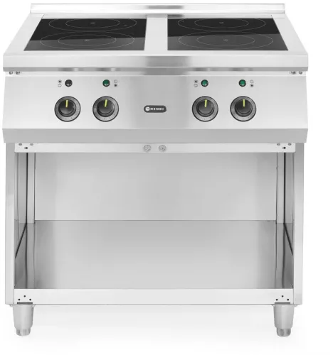 Masina de gatit cu inductie 4 arzatoare spatiu depozitare 17000 W Hendi ...