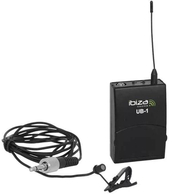 Microfon lavaliera wireless canal A 865mHz ibiza UHFBPMIC-A UHFBPMIC-A ...