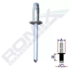 Popnit Zincat Fiat Renault Ford 4.8Mm Set 10 Buc 61675 - cel.ro