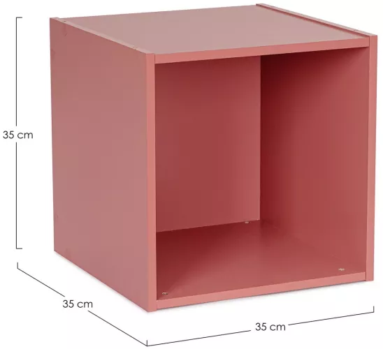 Raft lemn mdf roz 35x35x35 cm 0734203 - cel.ro