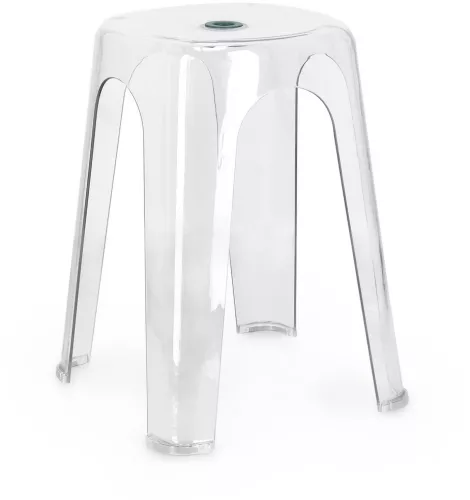 Set 6 tabureti polietilena transparenta Sonny 34.5x34.5x46.5 cm 0734526 ...