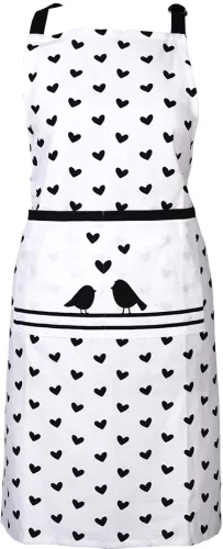 Sort bucatarie bumbac alb negru 70x85 cm LBS41 - cel.ro